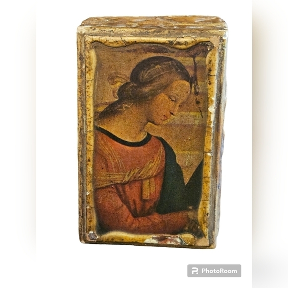 Handmade | Accents | Vintage Wooden Handmade Hinged Trinket Box | Poshmark